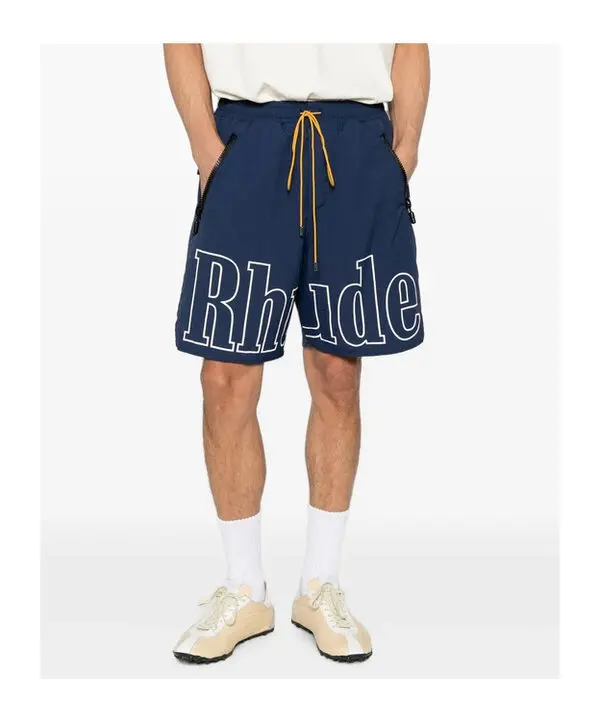 Rhude Drawstring Elastic-waist Shorts