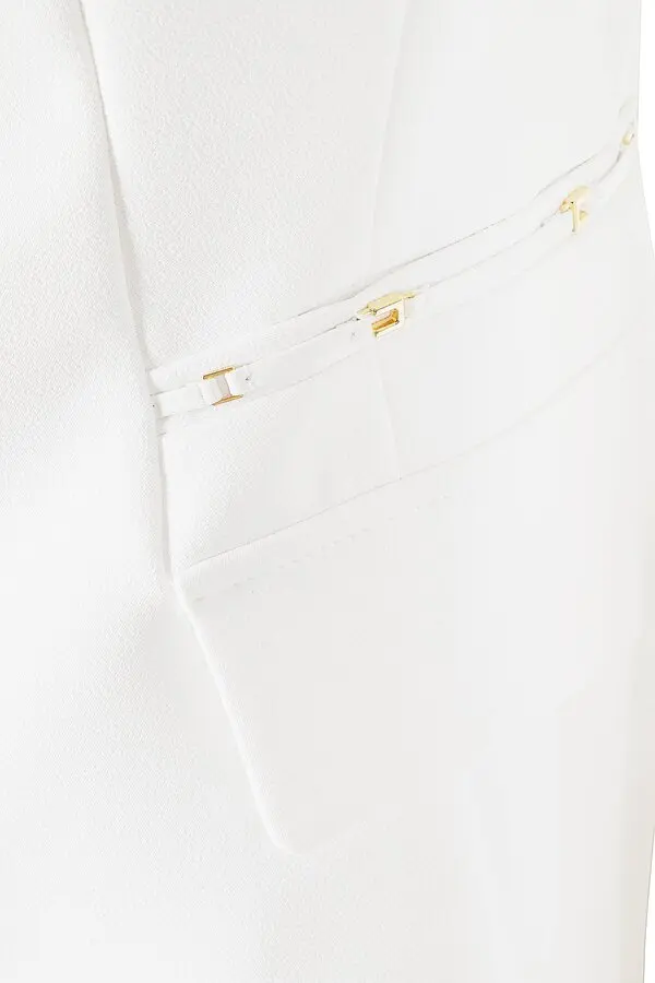 Elisabetta Franchi Notched Lapel Single-breasted Blazer