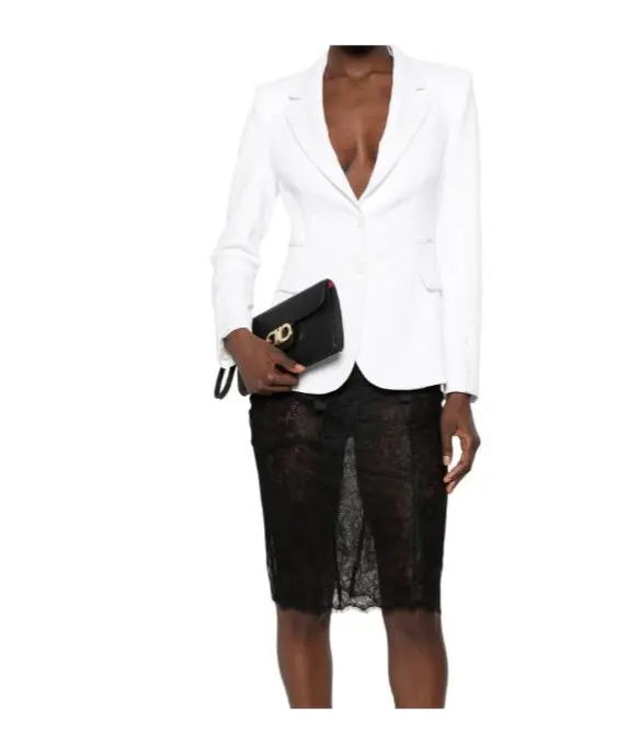 Elisabetta Franchi Notched Lapel Single-breasted Blazer
