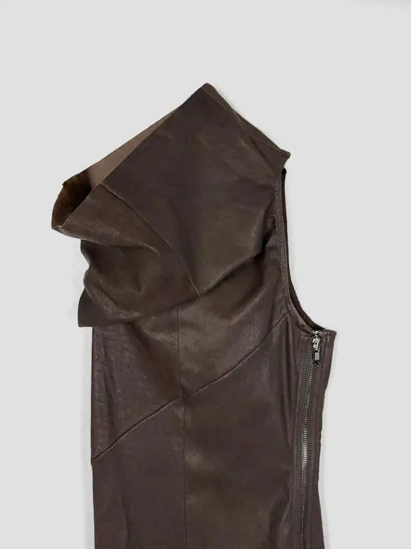 Rick Owens Sleeveless One-shoulder Dress With Side Slits
