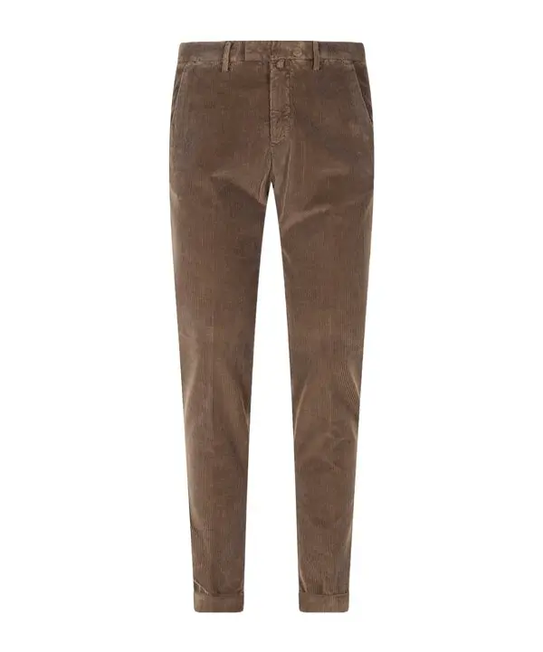 BRIGLIA 1949 Casual Trousers With Belt Loops - Brown