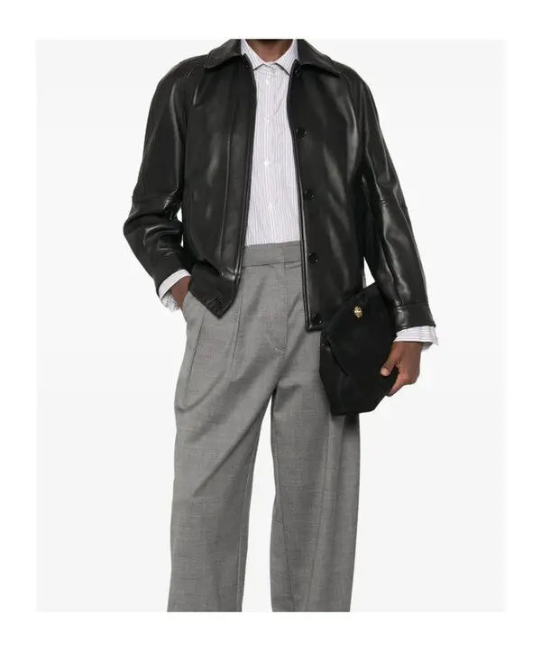 SALVATORE SANTORO Button-up Leather Jacket