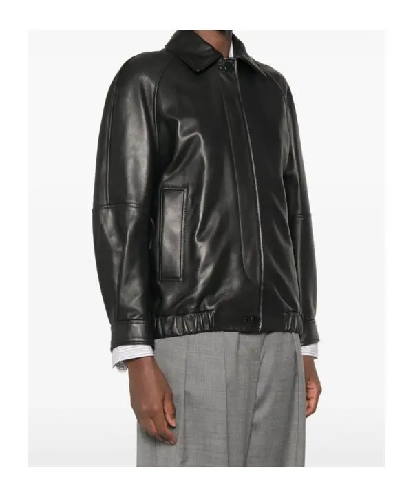 SALVATORE SANTORO Button-up Leather Jacket