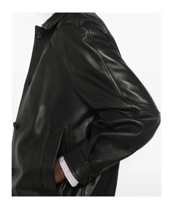 SALVATORE SANTORO Button-up Leather Jacket