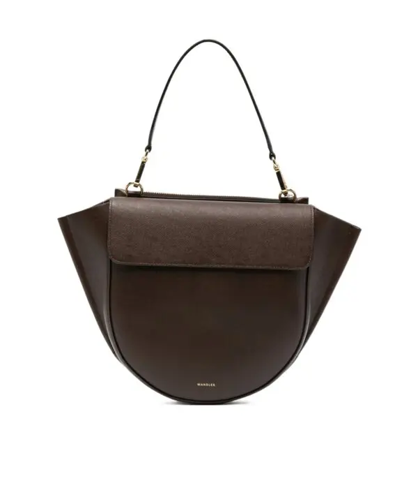 WANDLER Flap Handbag - Dark Brown