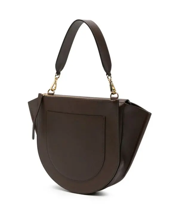 WANDLER Flap Handbag - Dark Brown