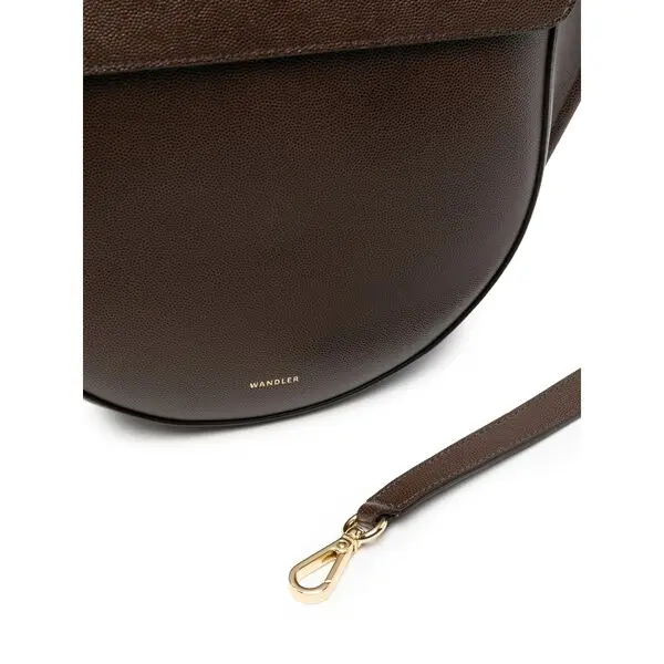 WANDLER Flap Handbag - Dark Brown