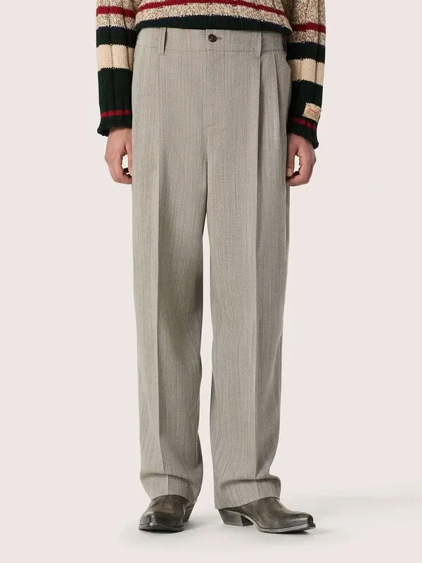 GOLDEN GOOSE Journey Relaxed Fit Pleated Trousers