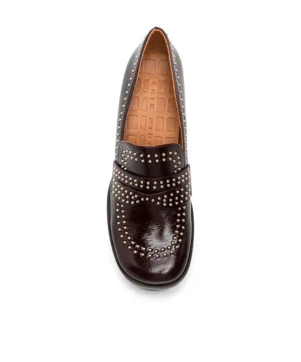 Chie Mihara Taleah Studded Leather Loafers
