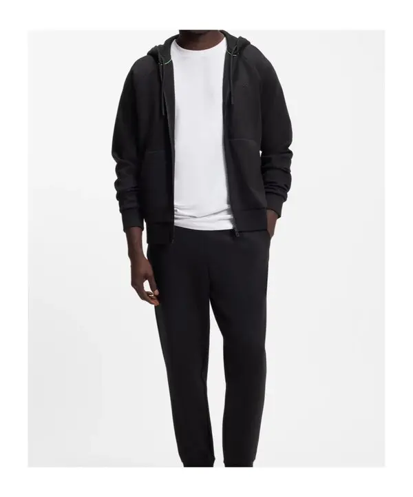 Hugo Boss Long-sleeved Zip-up Hooded Sweatshirt