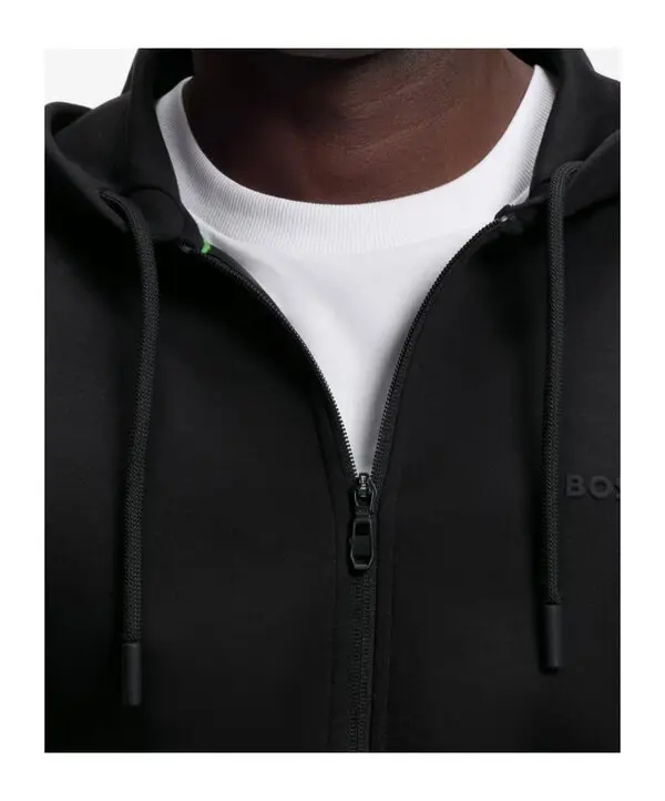 Hugo Boss Long-sleeved Zip-up Hooded Sweatshirt