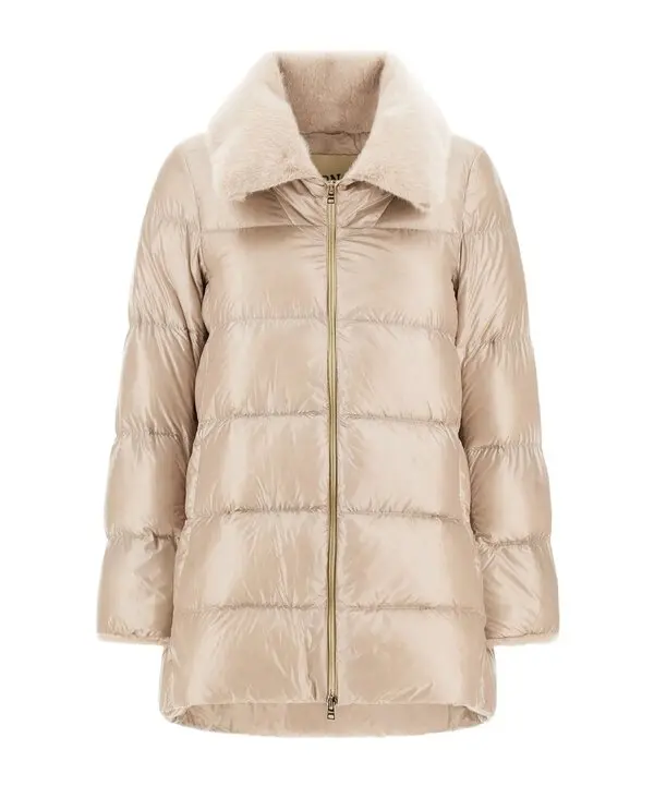 Herno Long-sleeved Down Jacket - Light Beige