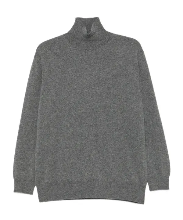 Malo High-neck Cashmere Sweater - Grey