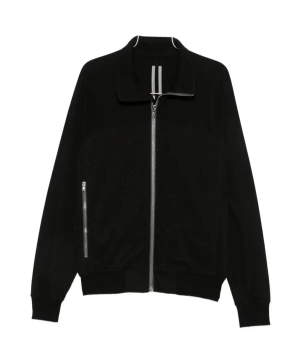 Rick Owens Zip-up High-neck Sweatshirt - Black