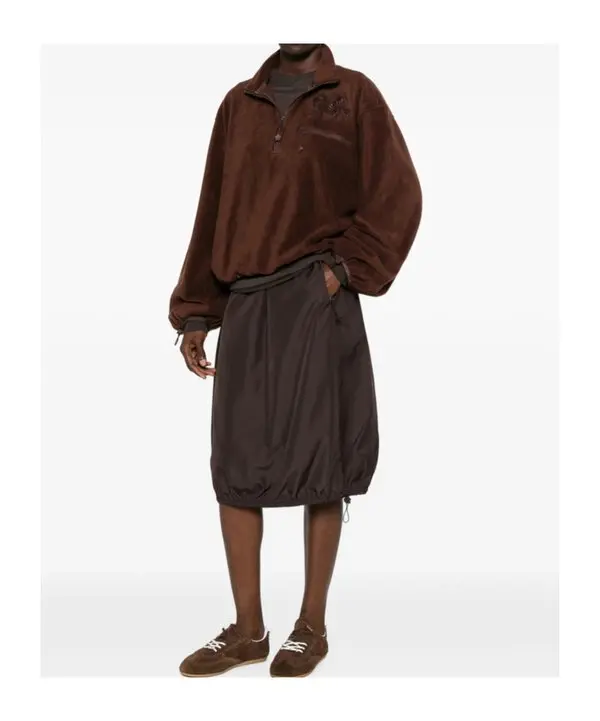 Cecilie Bahnsen High Neck Zip-up Jacket With Drawstring Hem