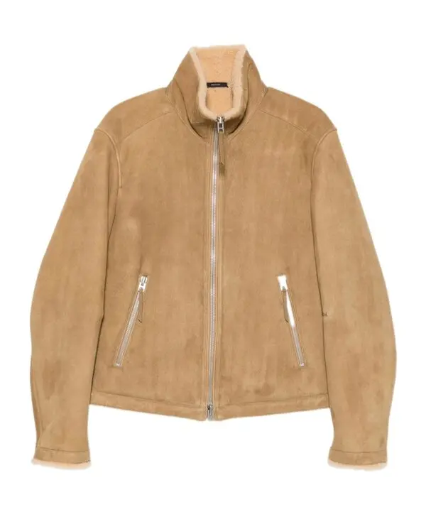 TOM FORD High-collar Jacket - Nude