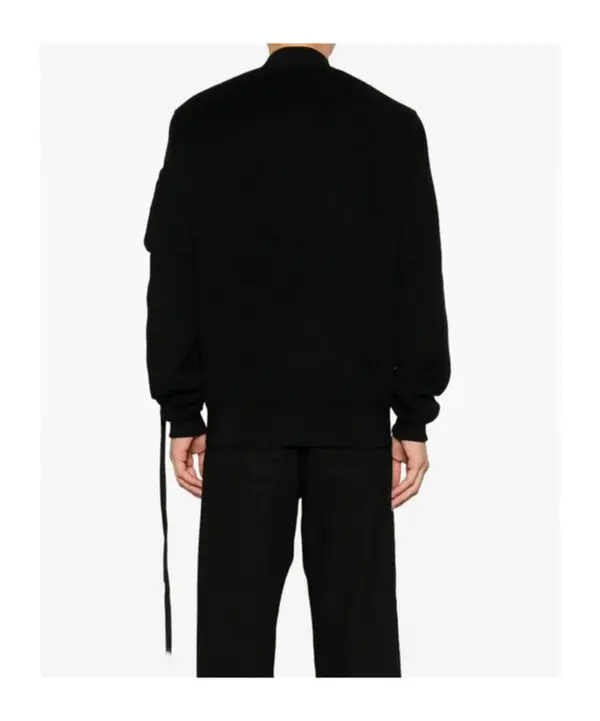 ANN DEMEULEMEESTER Dries Ribbed-trim Zip-up Bomber Jacket