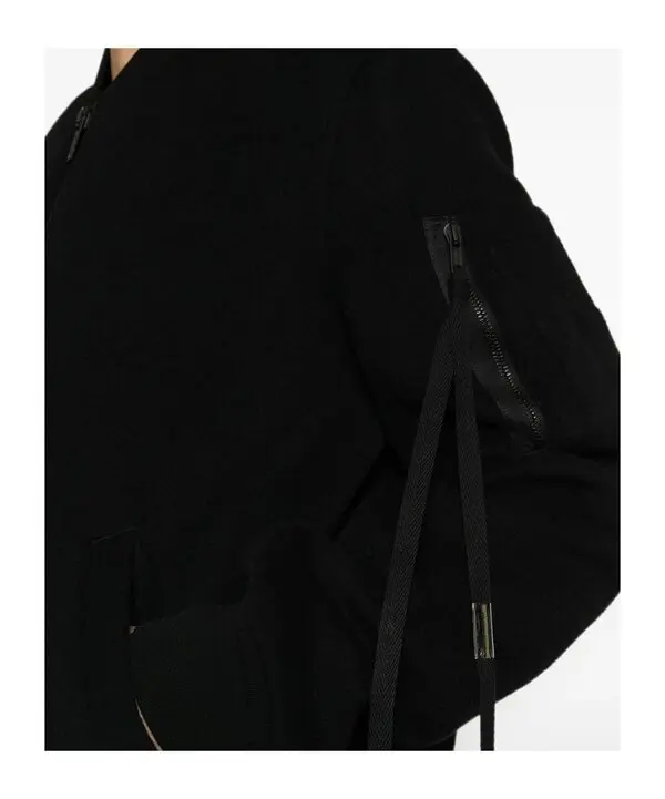 ANN DEMEULEMEESTER Dries Ribbed-trim Zip-up Bomber Jacket