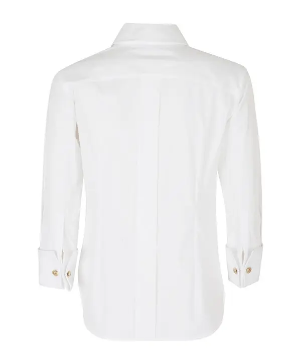 Elisabetta Franchi Pleated Bib Shirt