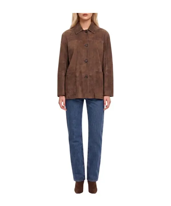 Max Mara Single-breasted Patch Pocket Coat - Brown