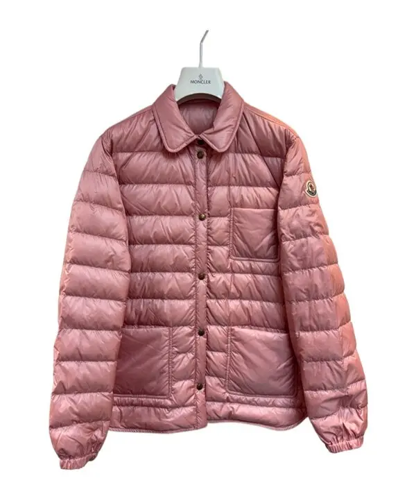 Moncler Fouine Down Shirt Jacket - Pink