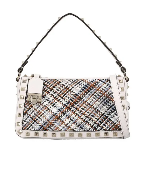 Valentino Garavani Studded Shoulder Bag - White