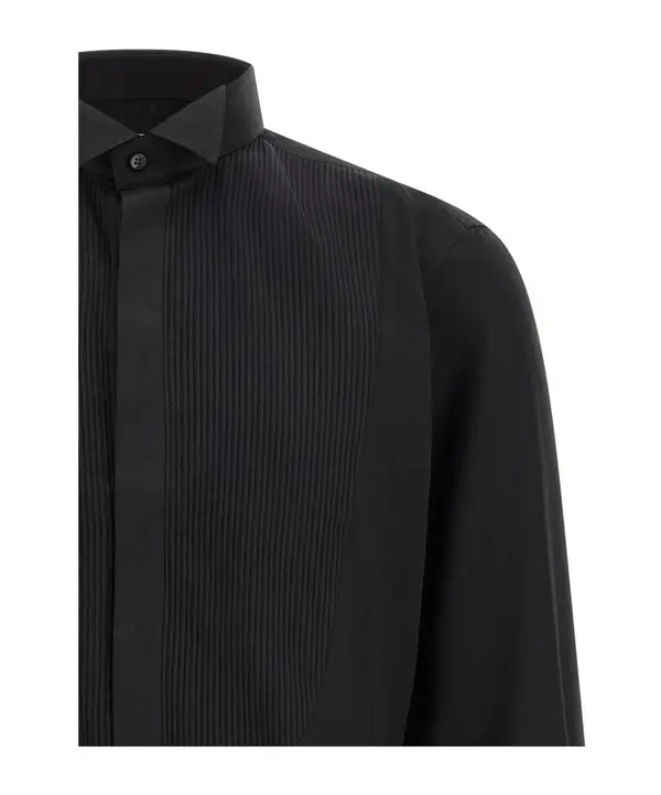 Pal Zileri Ceremony Pleated Bib Tuxedo Shirt
