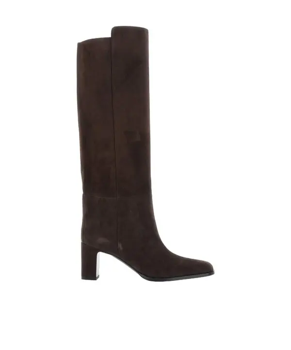 JIMMY CHOO Caly Kb 65 Boots With High Heel And Leather Sole - Brown