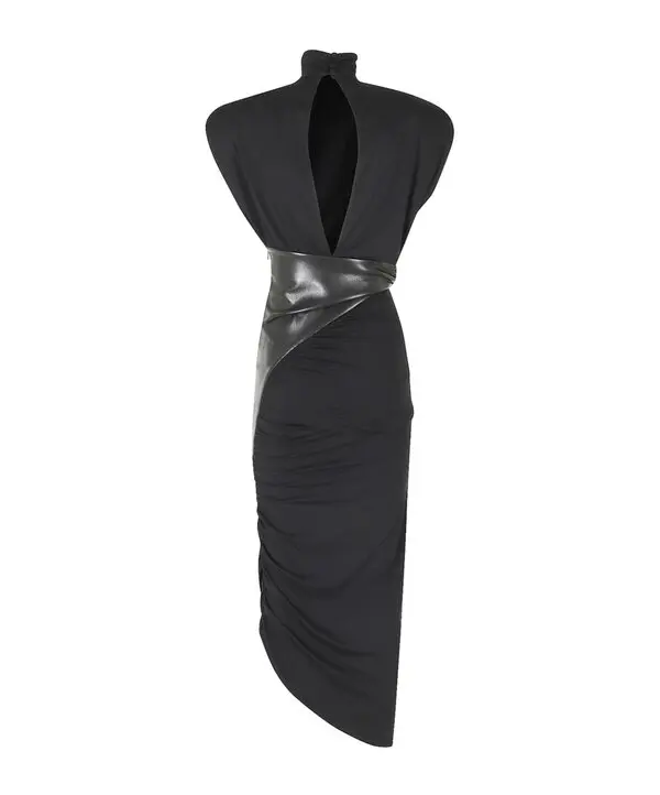 Andamane Draped Midi Dress