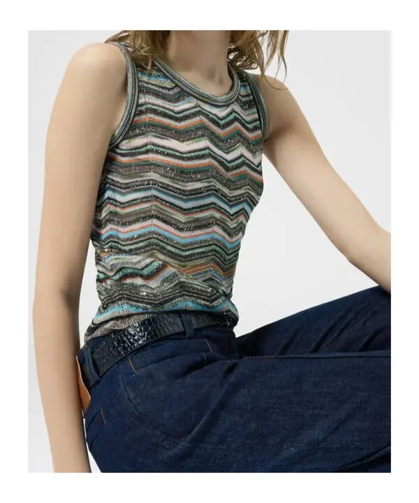 Missoni Zigzag-knit Top