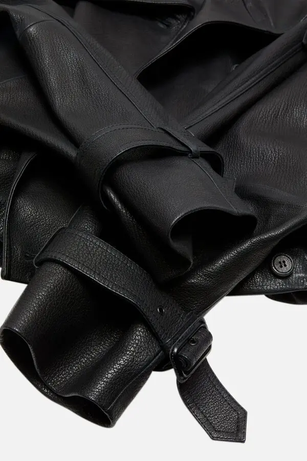 Acne Studios Double Breasted Leather Jacket