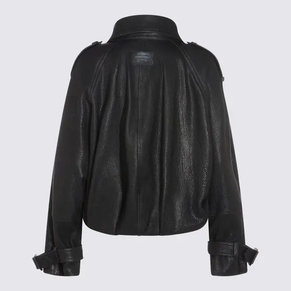 Acne Studios Double Breasted Leather Jacket
