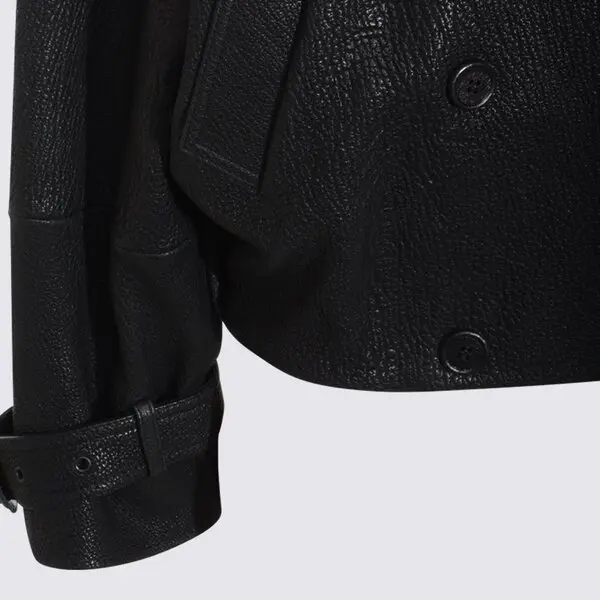 Acne Studios Double Breasted Leather Jacket