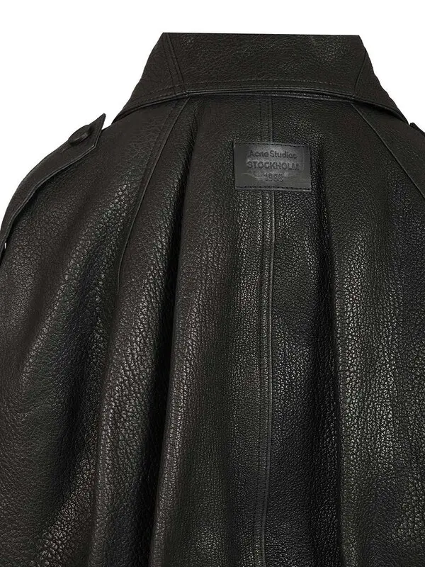 Acne Studios Double Breasted Leather Jacket