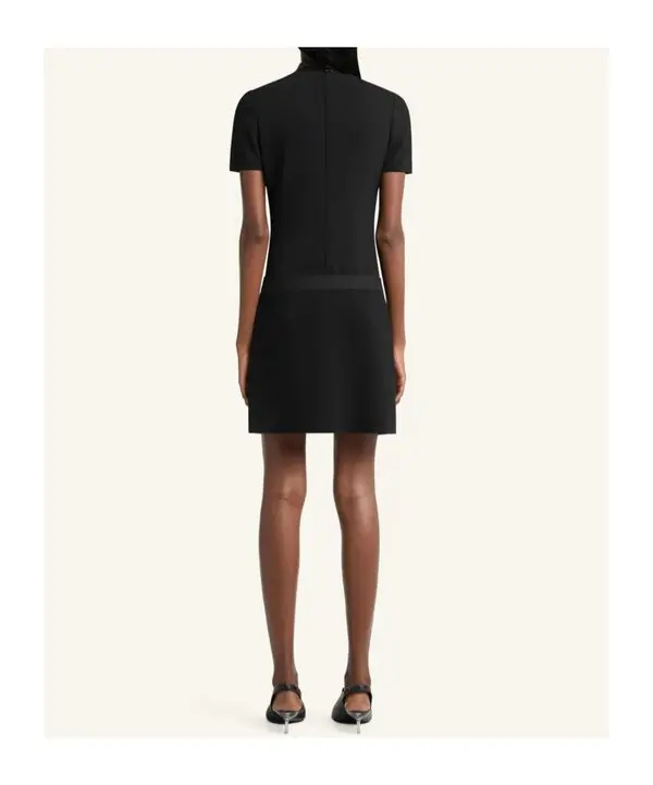 COURREGES Vinyl-trimmed High-neck T-shirt