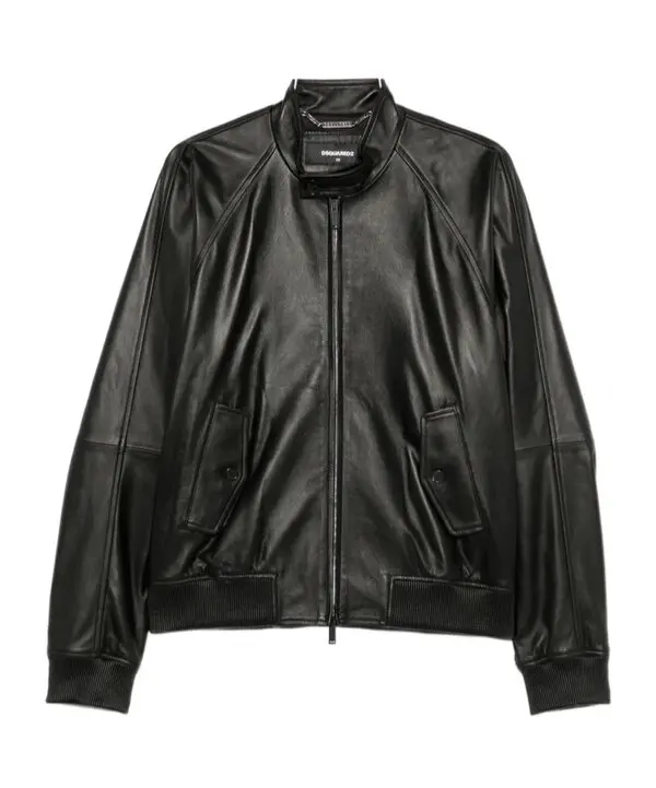 Dsquared2 Zip-up Leather Jacket
