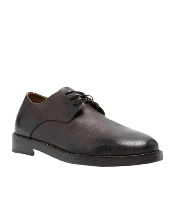 Marsèll Lace-up Leather Derby With Low Block Heel