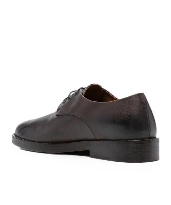 Marsèll Lace-up Leather Derby With Low Block Heel