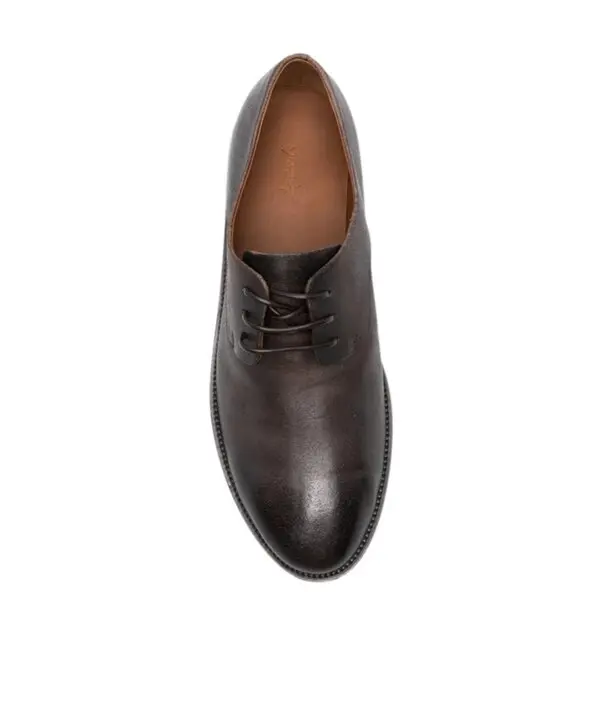 Marsèll Lace-up Leather Derby With Low Block Heel