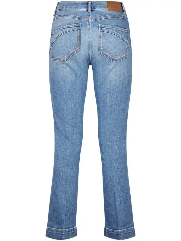 Sportmax Cropped Denim Jeans With Button Fly