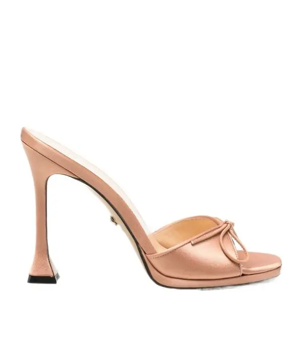 MACHMACH Round-toe High Heels - Brown