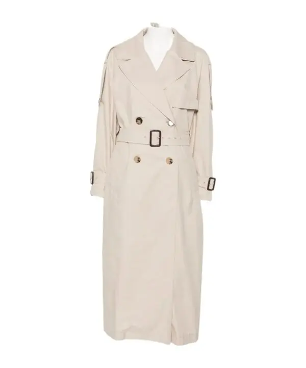 Max Mara Collared Long-sleeved Trench Coat