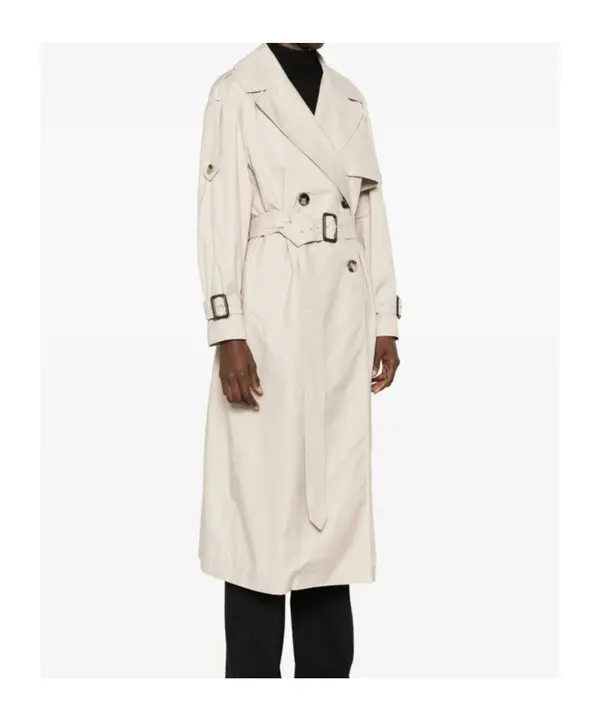 Max Mara Collared Long-sleeved Trench Coat