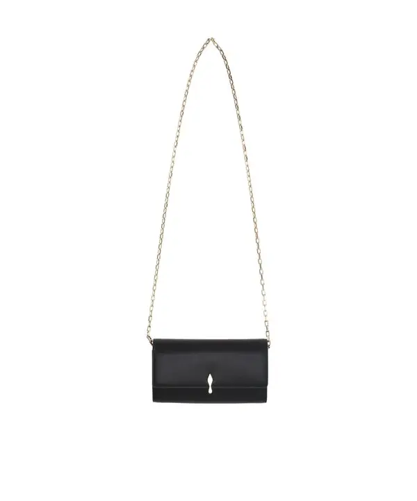 CHRISTIAN LOUBOUTIN Bettina Chain Wallet - Black