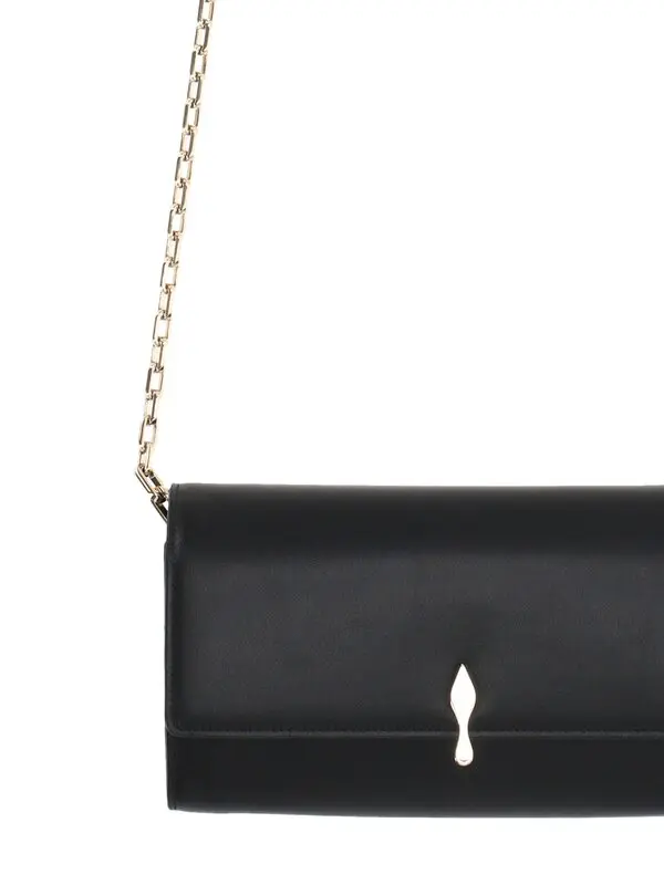 CHRISTIAN LOUBOUTIN Bettina Chain Wallet - Black