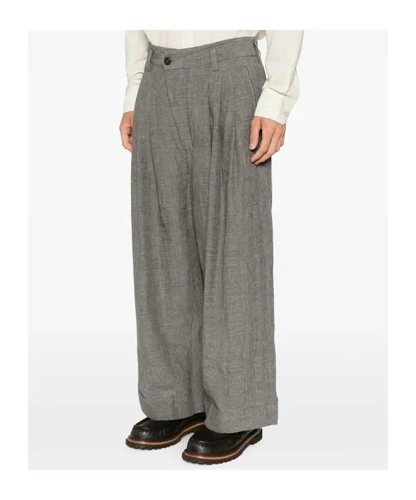 ZIGGY CHEN Check-pattern Trousers