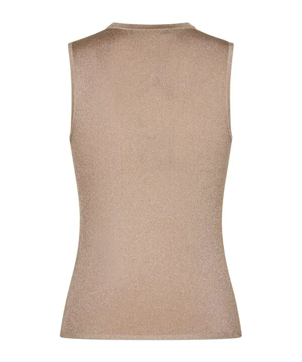 Max Mara Sante Ribbed Knit Top - Nude