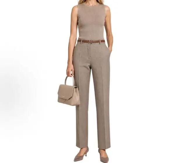 Max Mara Sante Ribbed Knit Top - Nude