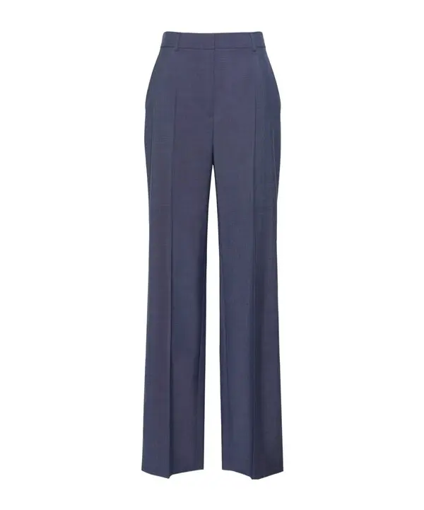 Max Mara Tailored Wide-leg Trousers - Blue