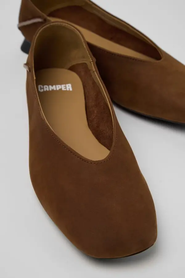 Camper Casi Myra Nubuck Leather Ballet Flats